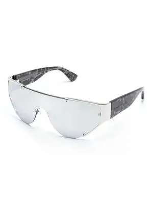 Alexander McQueen Shield-frame Mirrored Sunglasses