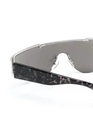 Alexander McQueen Shield-frame Mirrored Sunglasses