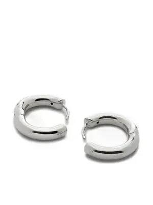 Monica Vinader Small Essential Click Hoop Earrings - Silver