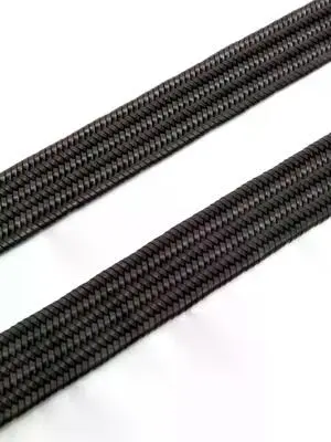 Canali Braided Leather Belt - Brown