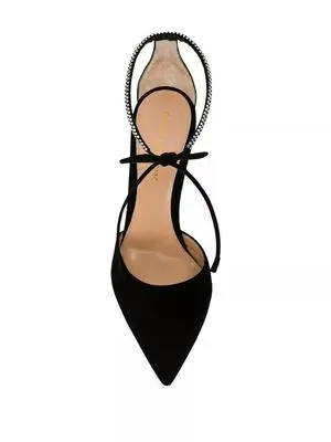 GIANVITO ROSSI Montecarlo D'orsay 105mm Suede Pumps