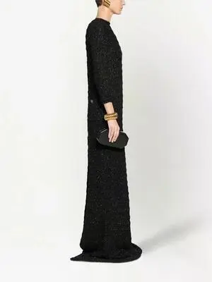 Balenciaga Tweed Button-back Dress