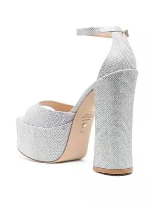 STUART WEITZMAN 150mm Glittered Platform Sandals