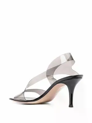 GIANVITO ROSSI Metropolis 70mm Transparent Sandals - Grey