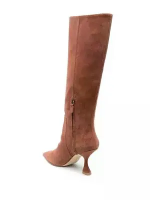 STUART WEITZMAN Pointed-toe High-heel Boots - Brown