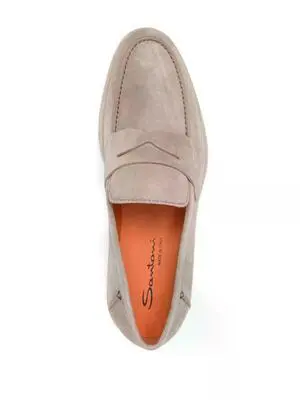 Santoni Suede Loafers - Grey