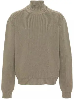 Rick Owens Roll-neck Virgin-wool Jumper - Green