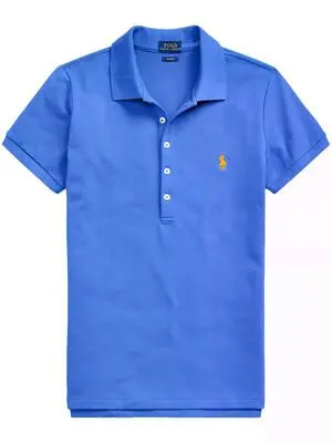 Polo Ralph Lauren Julie Logo-embroidered Polo Shirt - Blue