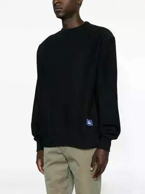 Burberry Equestrian Knight Motif Cotton Sweatshirt