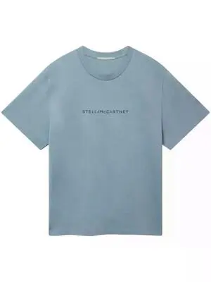 Stella McCartney Logo-print Cotton T-shirt - Blue