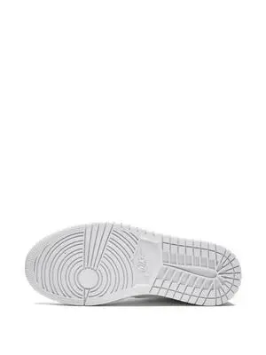 JORDAN 1 Mid Triple Patent Leather Sneakers - White