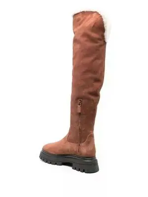 STUART WEITZMAN Bedford Suede Thigh-high Boots