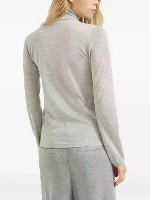 Brunello Cucinelli Rollneck Fine-knit Jumper - Grey