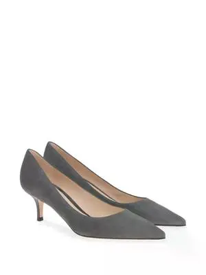 GIANVITO ROSSI 55mm Leather Pumps - Grey