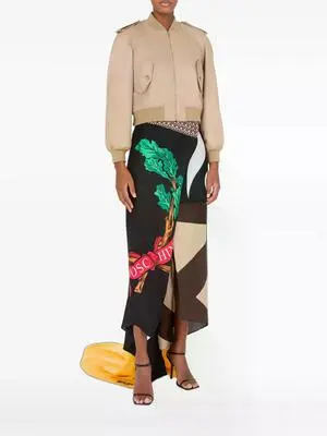 Moschino Raglan-sleeve Cropped Bomber Jacket