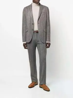 Etro Herringbone Tonal Striped Blazer - Neutrals
