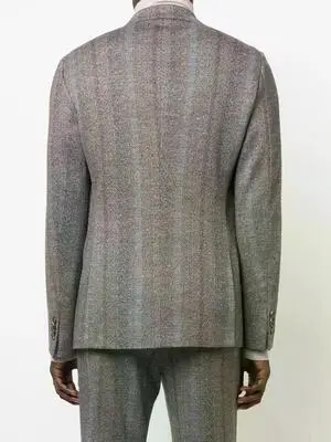 Etro Herringbone Tonal Striped Blazer - Neutrals