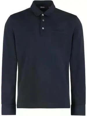 Zegna Long Sleeve Polo Shirt