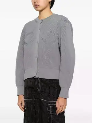 JNBY Ribbed Crew Neck Cardigan
