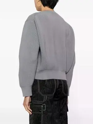 JNBY Ribbed Crew Neck Cardigan