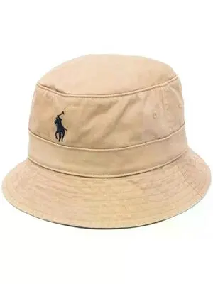 Polo Ralph Lauren Logo-embroidered Bucket Hat - Brown