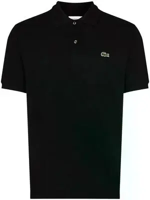 Lacoste Logo-patch Short-sleeve Polo Shirt - Black
