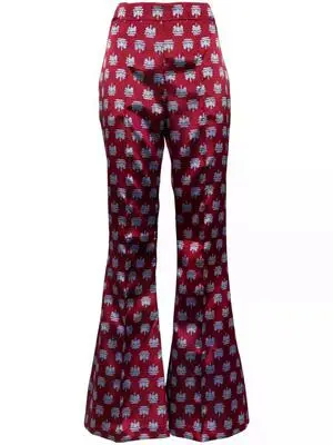 MACGRAW Crest Circa 72 Flared Trousers - Red