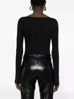 COURREGES Cut-out Bodysuit - Black