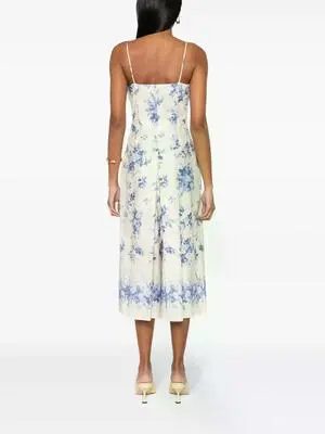 TWINSET Floral-print Chambray Jumpsuit