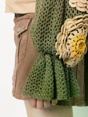 TU LIZÉ Knit-sleeve Cropped Jacket