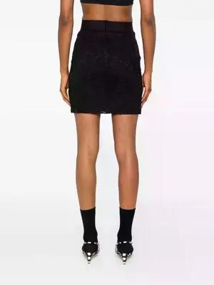 Dolce & Gabbana Floral-lace Mini Skirt