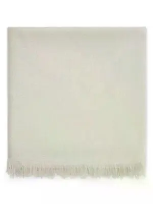 Brunello Cucinelli Fine-knit Frayed Scarf - Neutrals