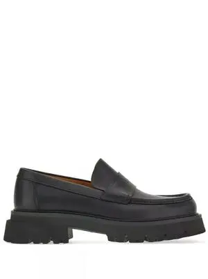 FERRAGAMO Logo-embossed Chunky Leather Loafers