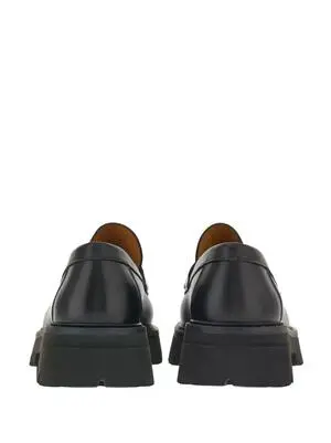 FERRAGAMO Logo-embossed Chunky Leather Loafers