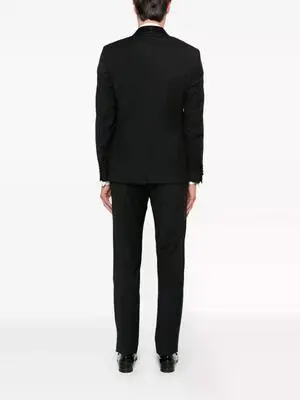 Tagliatore Satin-trim Suit - Black