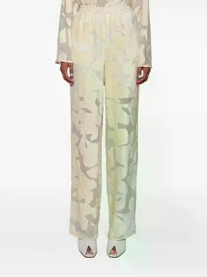 Loulou De Saison Floral-patterned Palazzo Pants - Neutrals