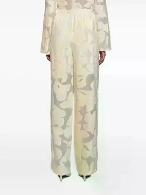 Loulou De Saison Floral-patterned Palazzo Pants - Neutrals
