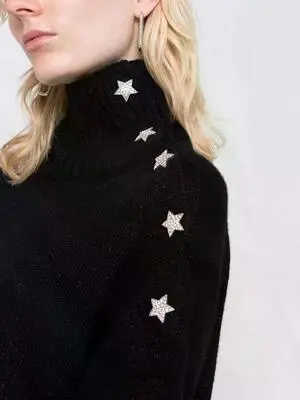 Zadig&Voltaire Alma Star-charm High-neck Jumper