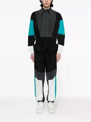 GOD'S MASTERFUL CHILDREN Oversized Knit-panel Windbreaker