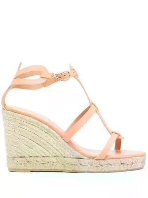 CastaÑer Leather Wedge Espadrilles
