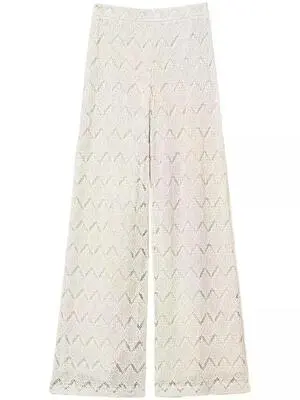TWINSET Macramé Palazzo Trousers