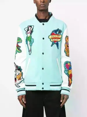 Philipp Plein Hawaii Varsity Bomber Jacket