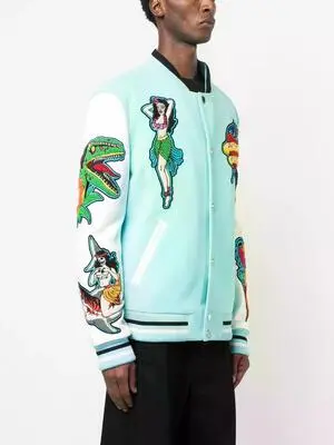 Philipp Plein Hawaii Varsity Bomber Jacket