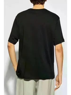 Helmut Lang Logo Embroidered Cotton T-shirt