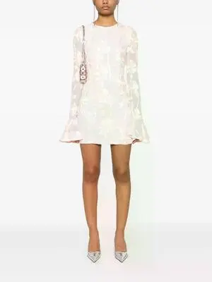 ROTATE BY BIRGER CHRISTENSEN Floral-mesh Mini Dress