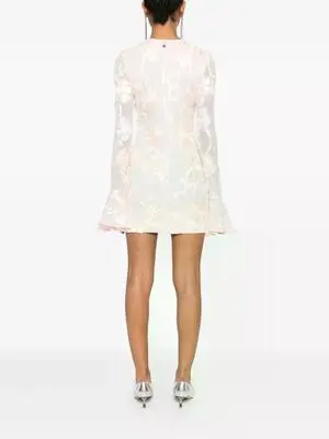 ROTATE BY BIRGER CHRISTENSEN Floral-mesh Mini Dress