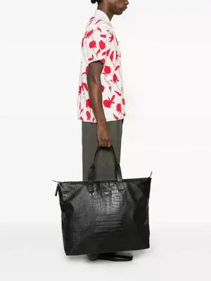 Dolce & Gabbana Large Crocodile-embossed Leather Tote