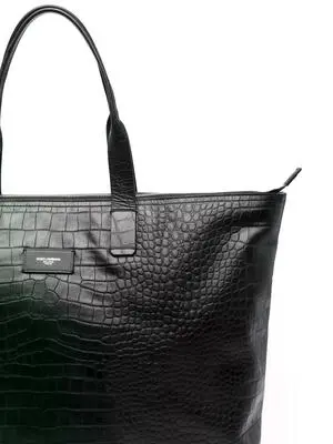 Dolce & Gabbana Large Crocodile-embossed Leather Tote