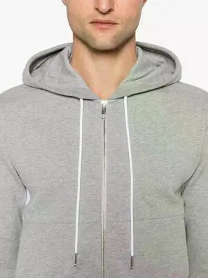 Thom Browne Loopback 4-bar Zip-up Hoodie