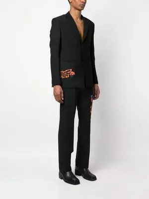 Off-White Graf Coupe' Strap Rel Single-breasted Blazer
